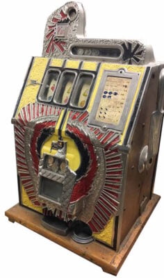 A WESTERN COWBOY BRONZE, A 1930s-ERA SLOT MACHINE AND AN 1877 DRUG ...